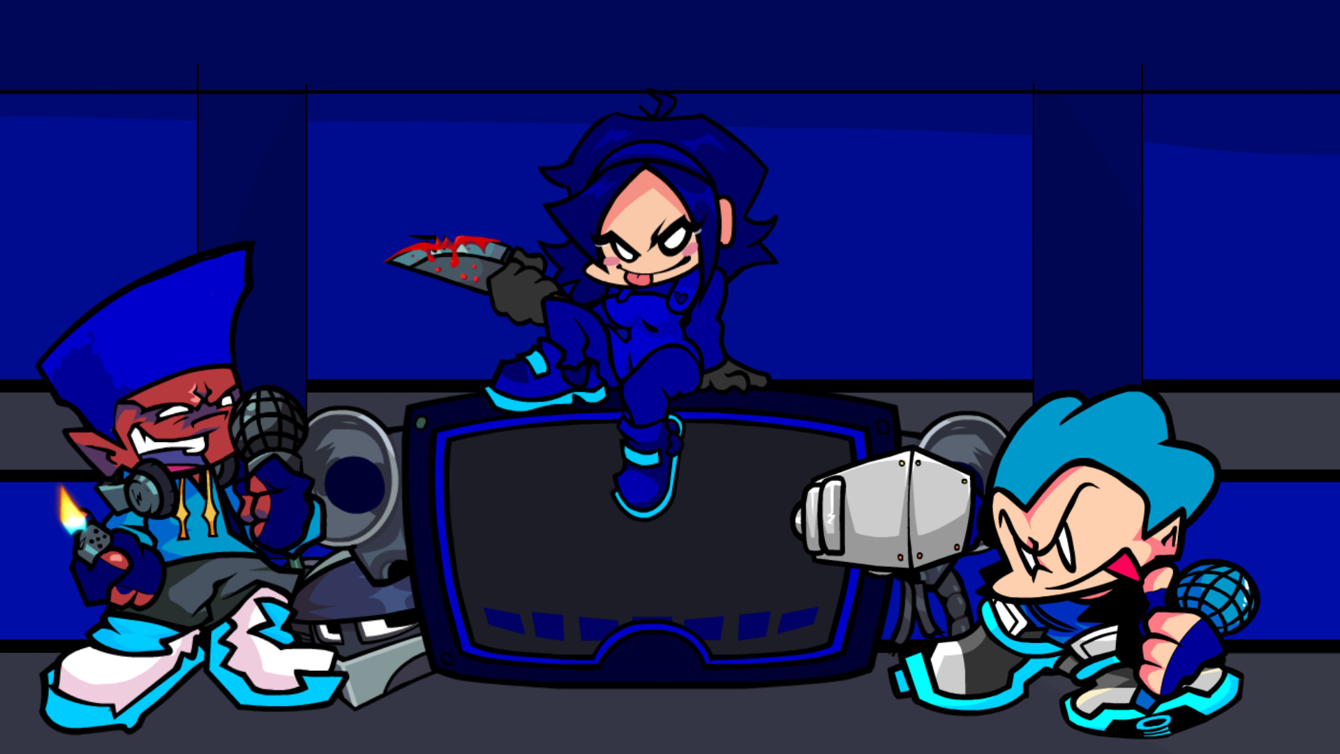 [SENSITIVE CONTENT] FNF: Blue Side Takeover (Blue Chramaly) Work In ...