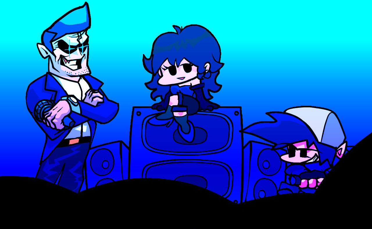 FNF: Blue Refunked Re-Work (Wave 1) [Friday Night Funkin'] [Works In ...