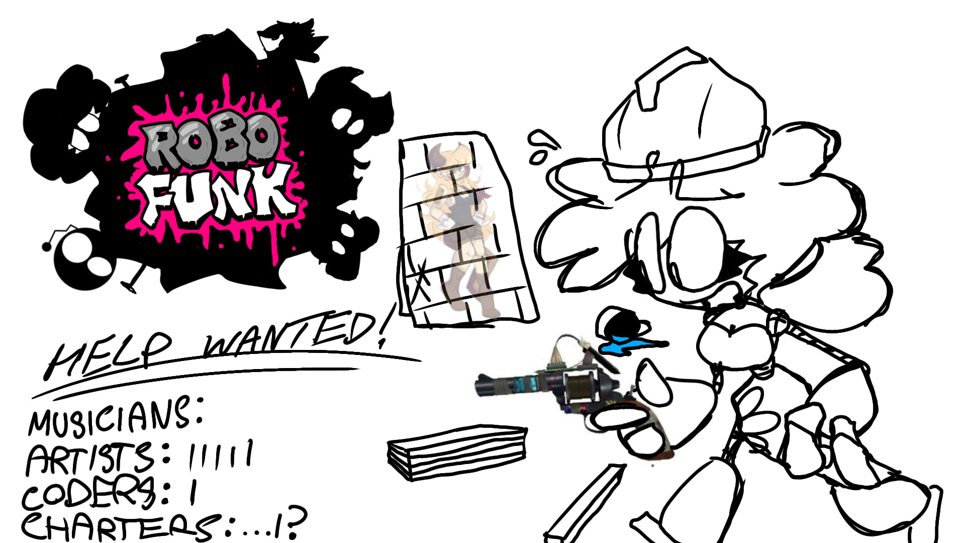 FNF: Robo Funk - HELP WANTED [Friday Night Funkin'] [Works In Progress]