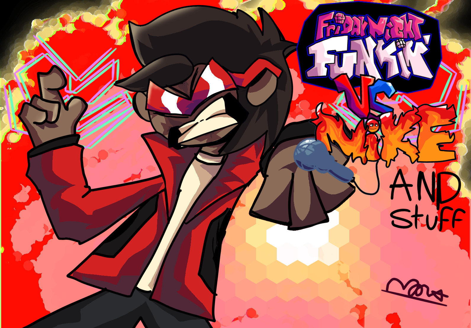 Vs Mike and stuff Work In Progress for Friday Night Funkin' | FNF Works ...