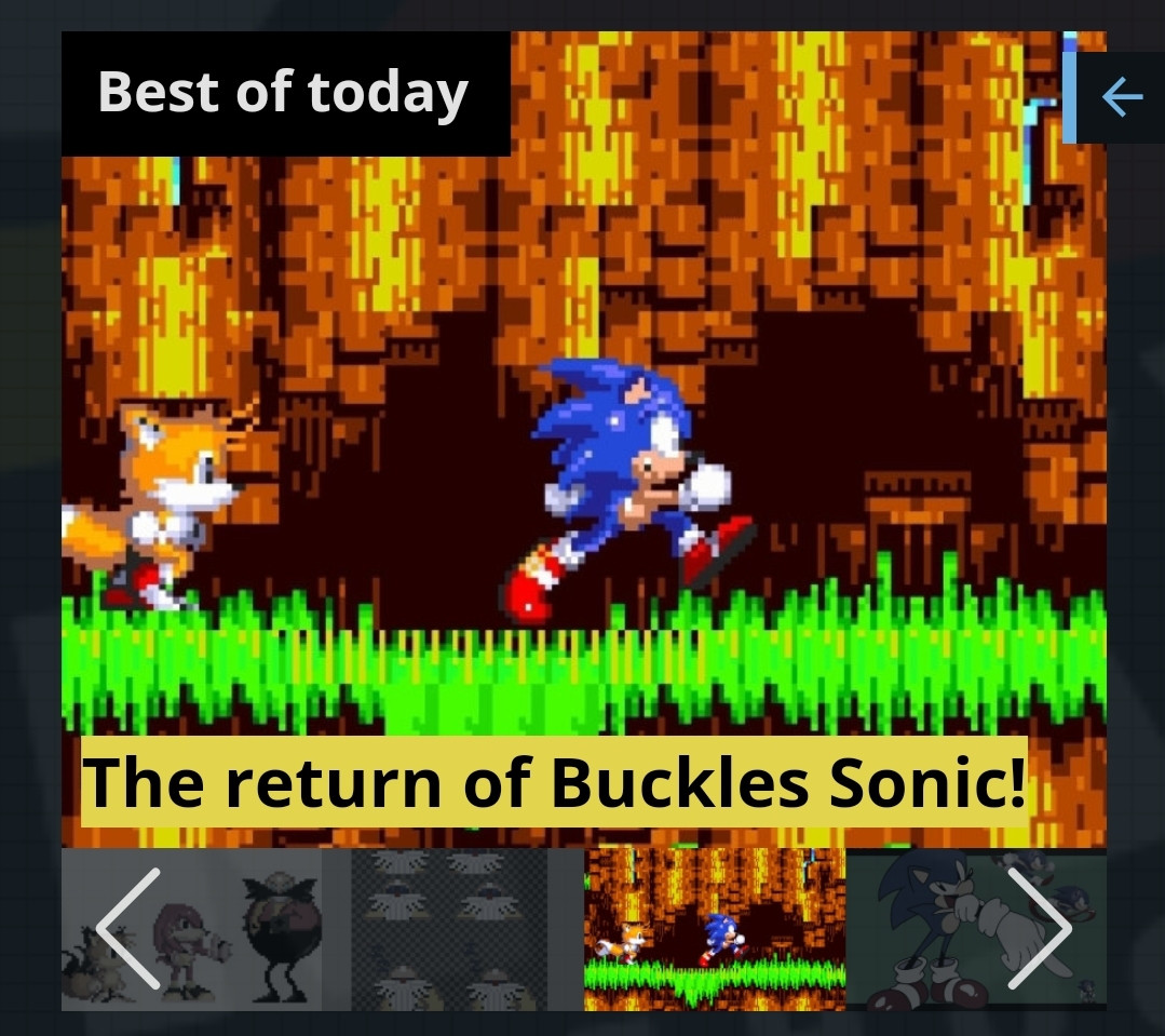 The return of Buckles Sonic! Work In Progress for Sonic 3 A.I.R ...