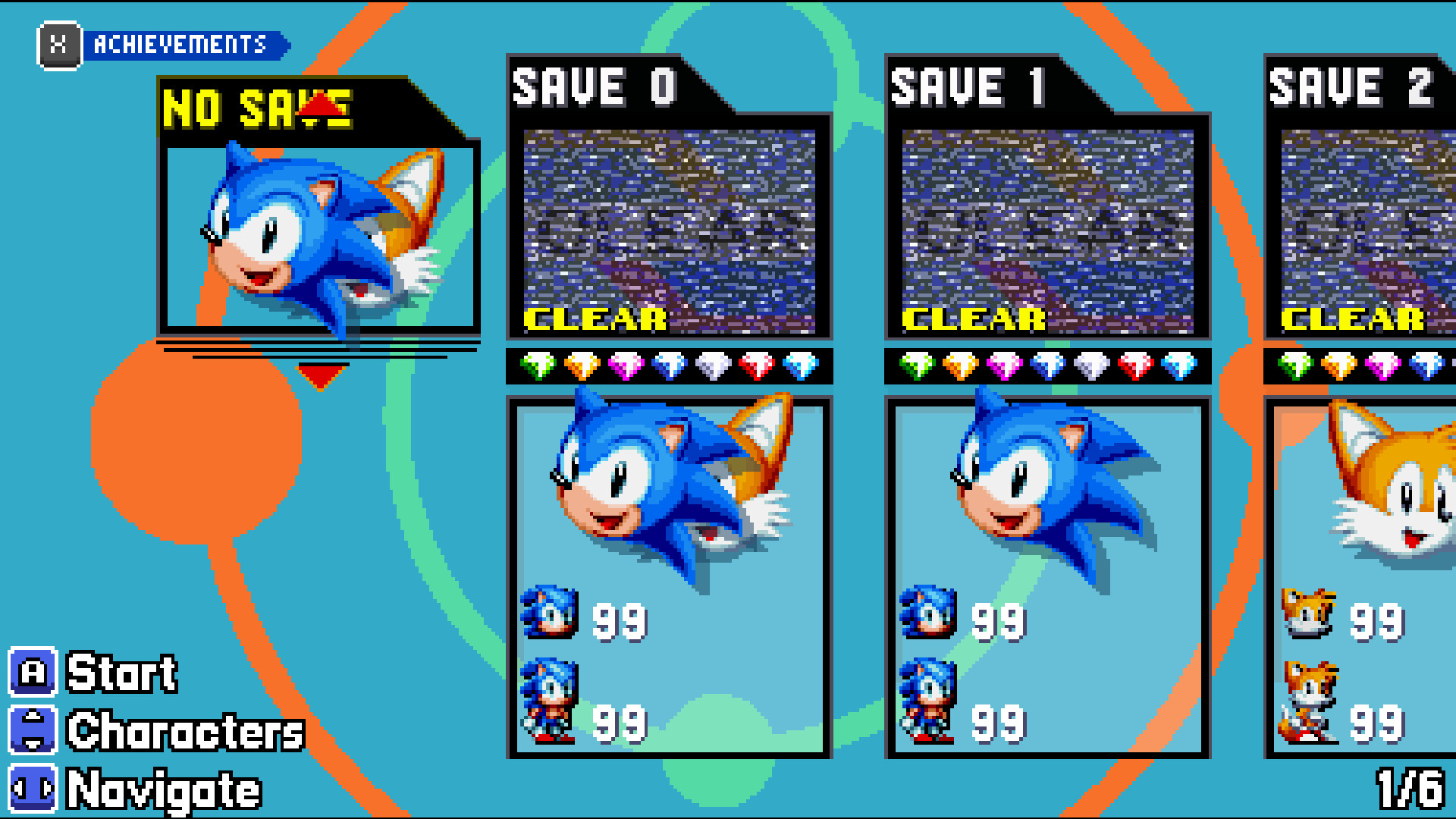 Mania Styled Extra Save Slots [Sonic 3 A.I.R.] [Works In Progress]