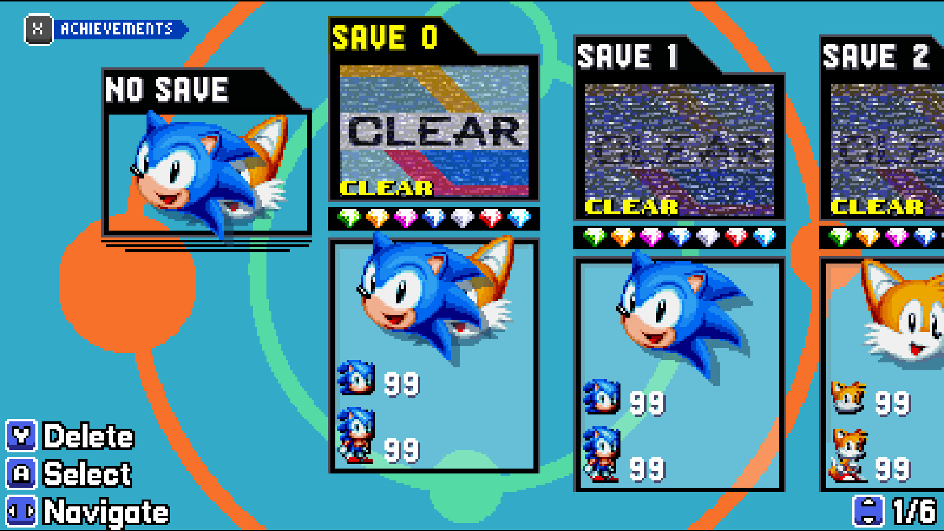 Mania Styled Extra Save Slots [Sonic 3 A.I.R.] [Works In Progress]
