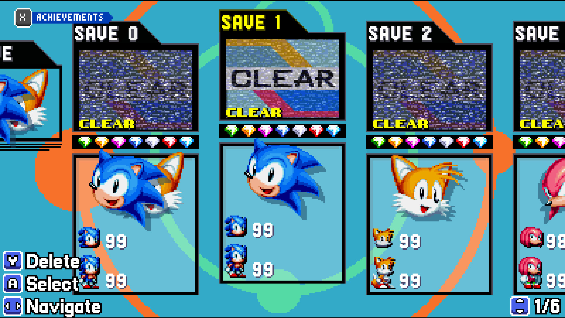 Mania Styled Extra Save Slots [Sonic 3 A.I.R.] [Works In Progress]