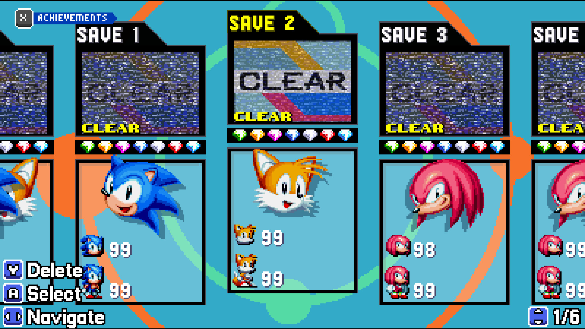 Mania Styled Extra Save Slots [Sonic 3 A.I.R.] [Works In Progress]