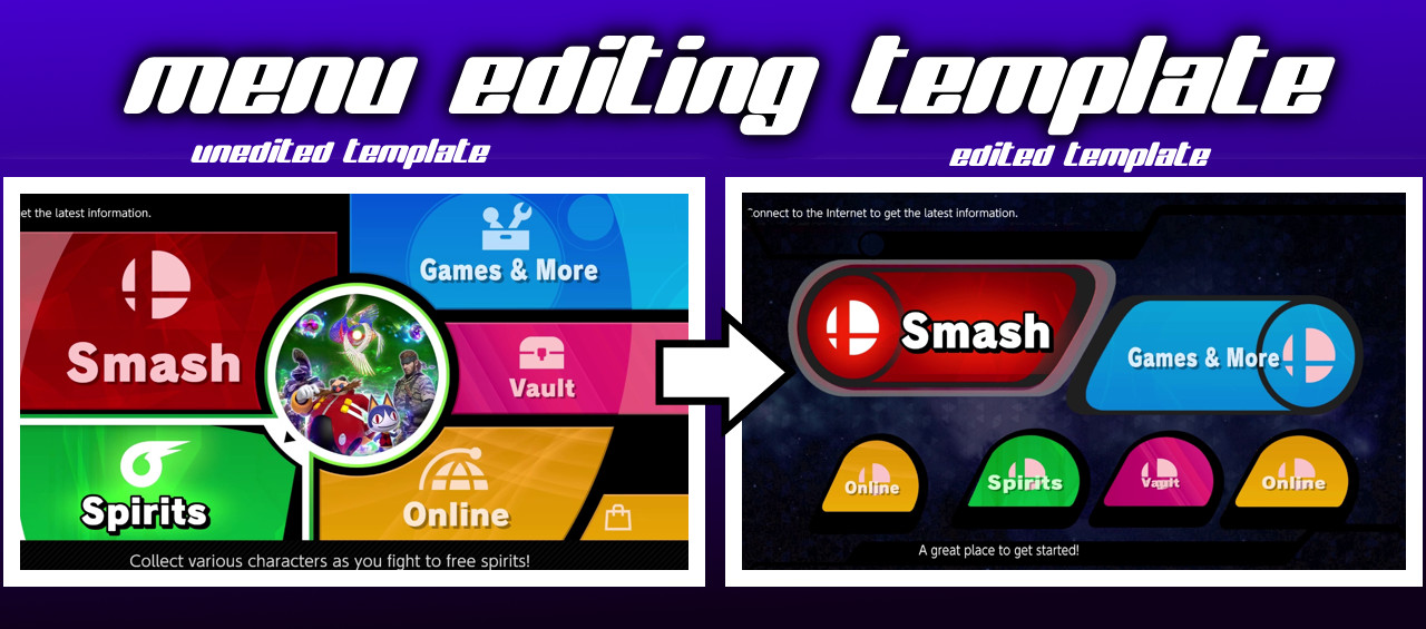Main Menu Template/Overhaul Project [Super Smash Bros. Ultimate] [Works ...
