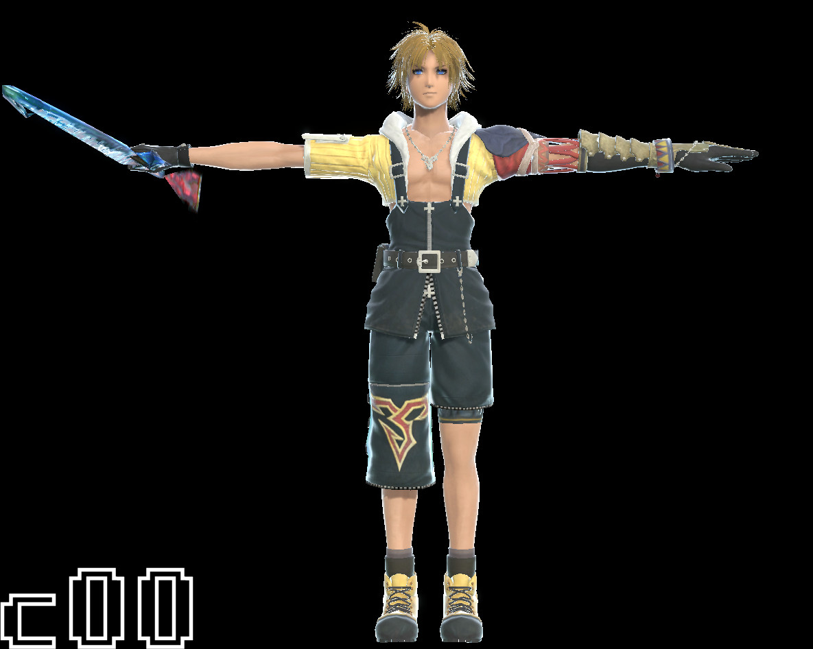 Ultimate-Styled Tidus [Final Fantasy X] Work In Progress for Super Smash Bros. Ultimate | SSBU ...