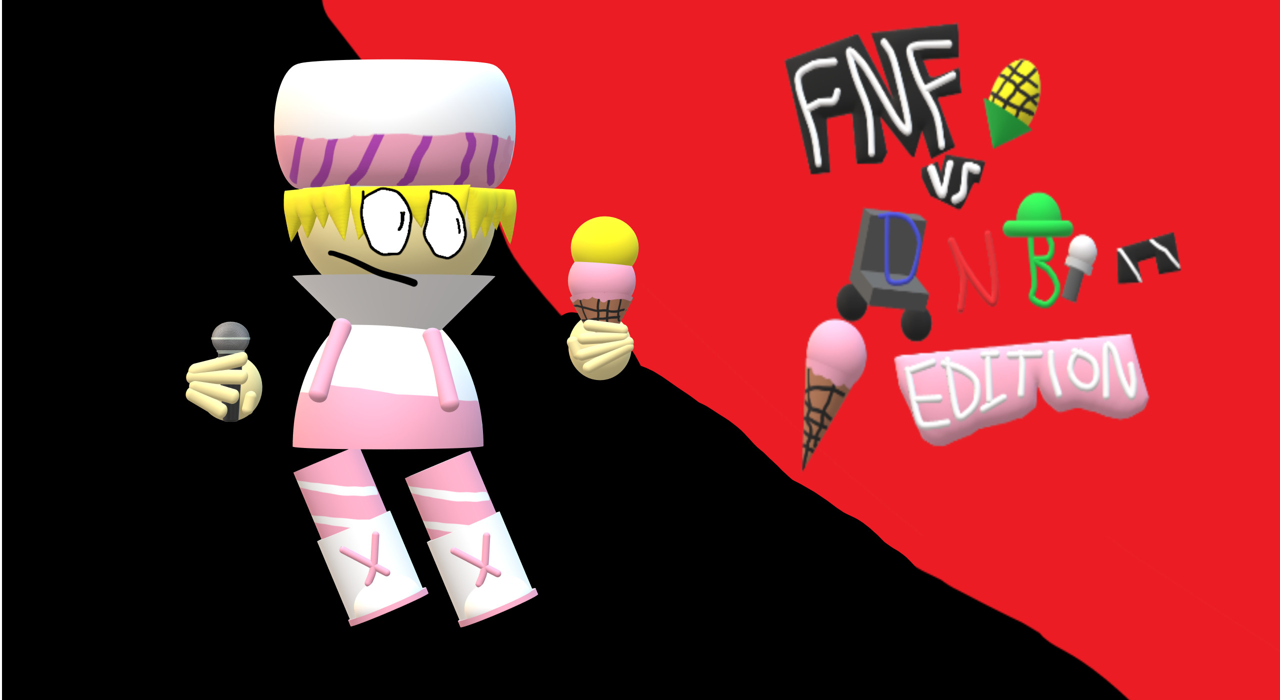 fnf vs dnb ice cream edition Work In Progress for Friday Night Funkin ...