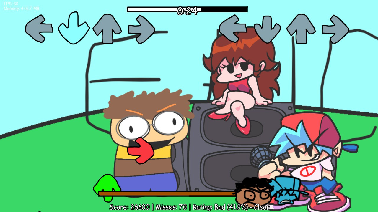 DinnerBambi and SosiskaBambi over Dave and Bambi [Friday Night Funkin ...