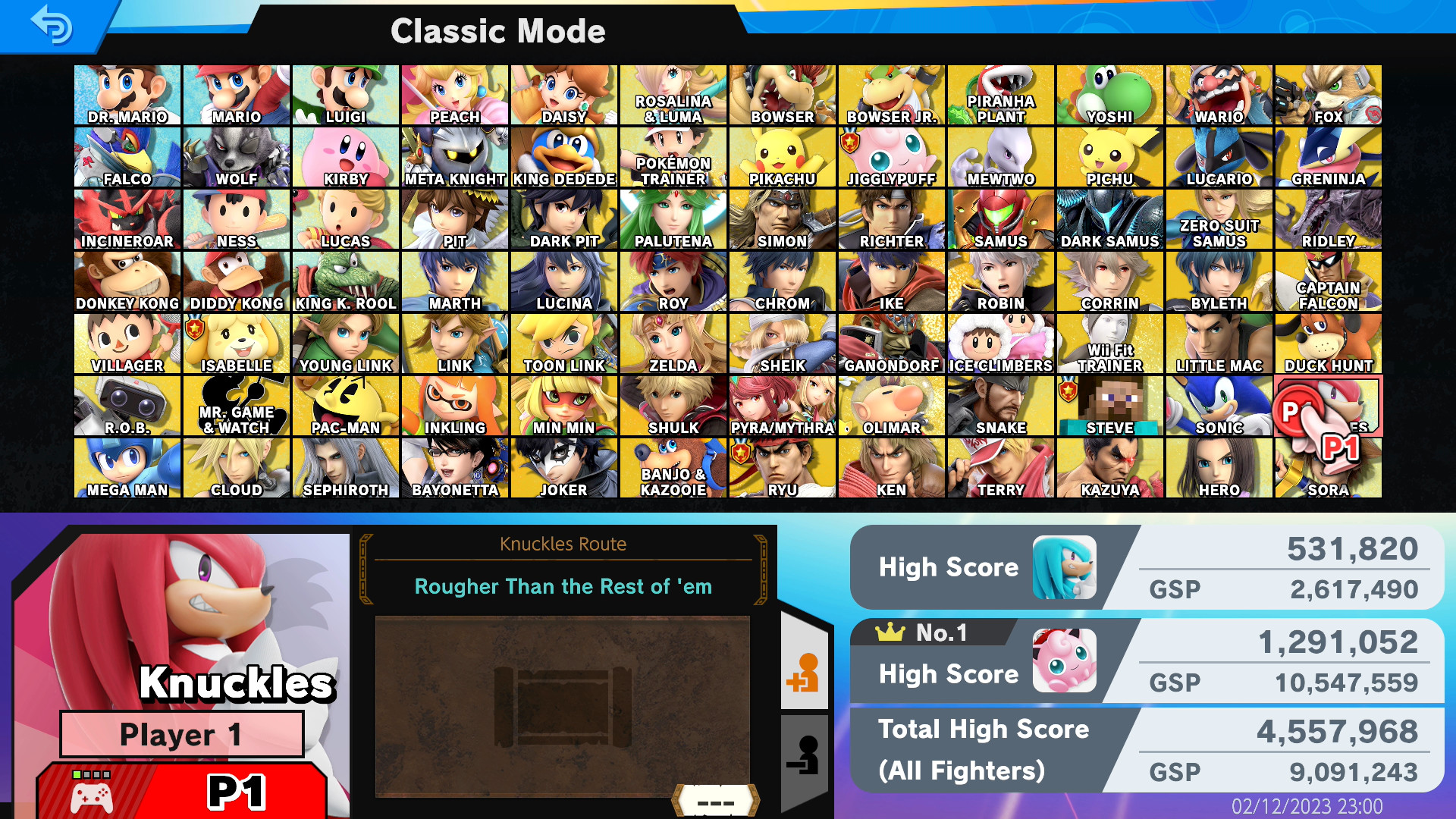 Knuckles the Echidna Moveset Work In Progress for Super Smash Bros ...