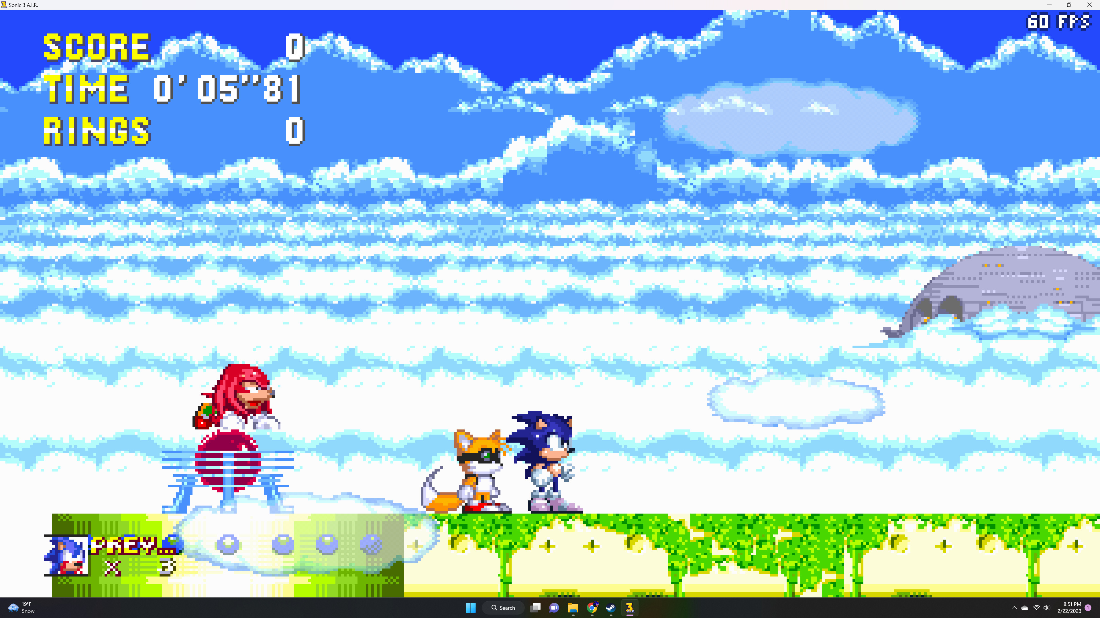 Cronos sonic (prey) Work In Progress for Sonic 3 A.I.R. | S3AIR Works ...