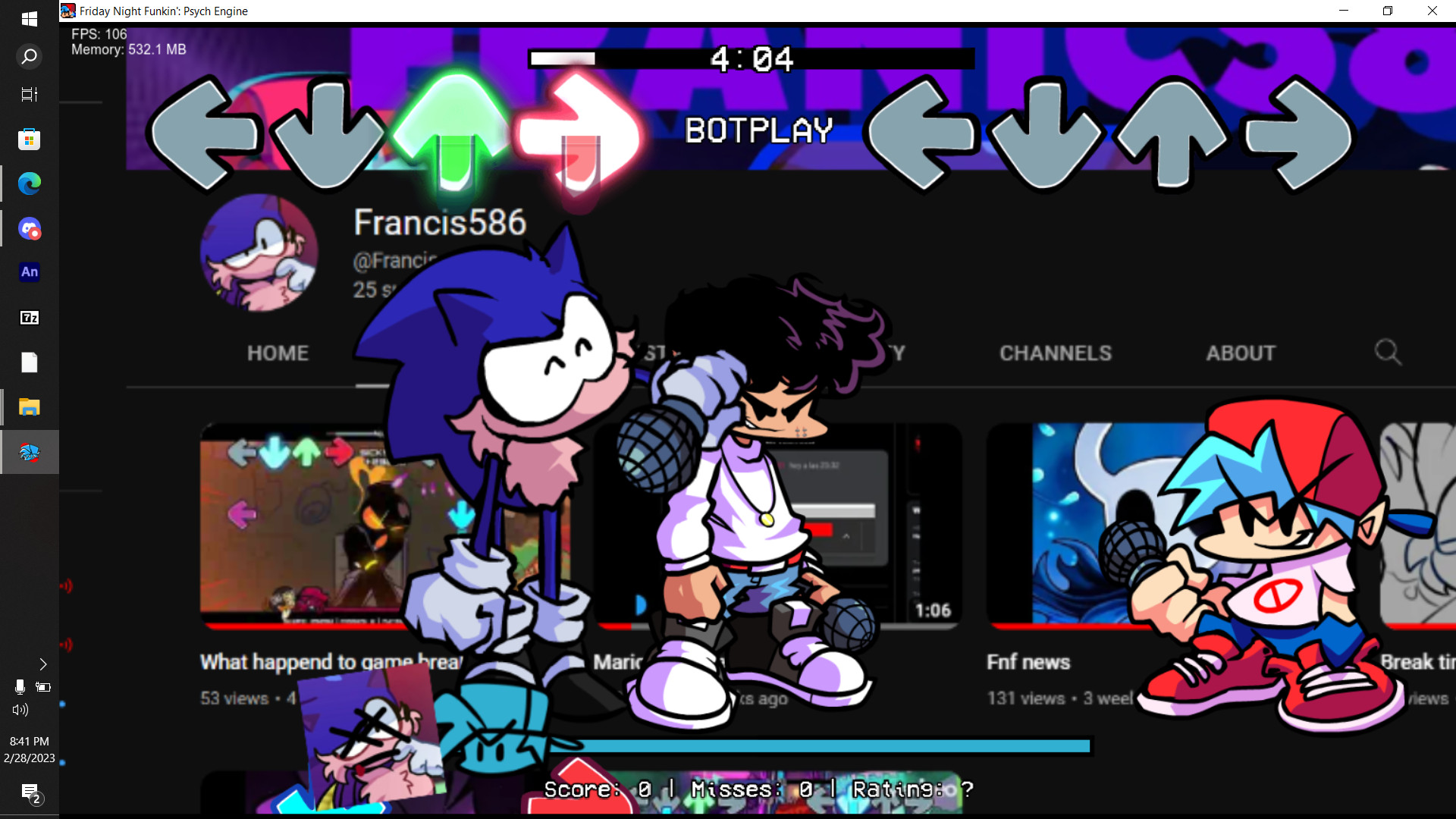 FNF The YouTuber's Breakdown Work In Progress for Friday Night Funkin ...