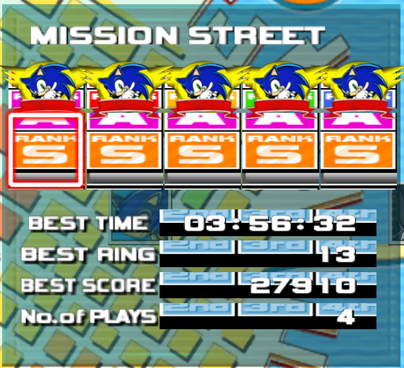 S and X Ranks Work In Progress for Sonic Adventure 2 | SA2 Works In ...