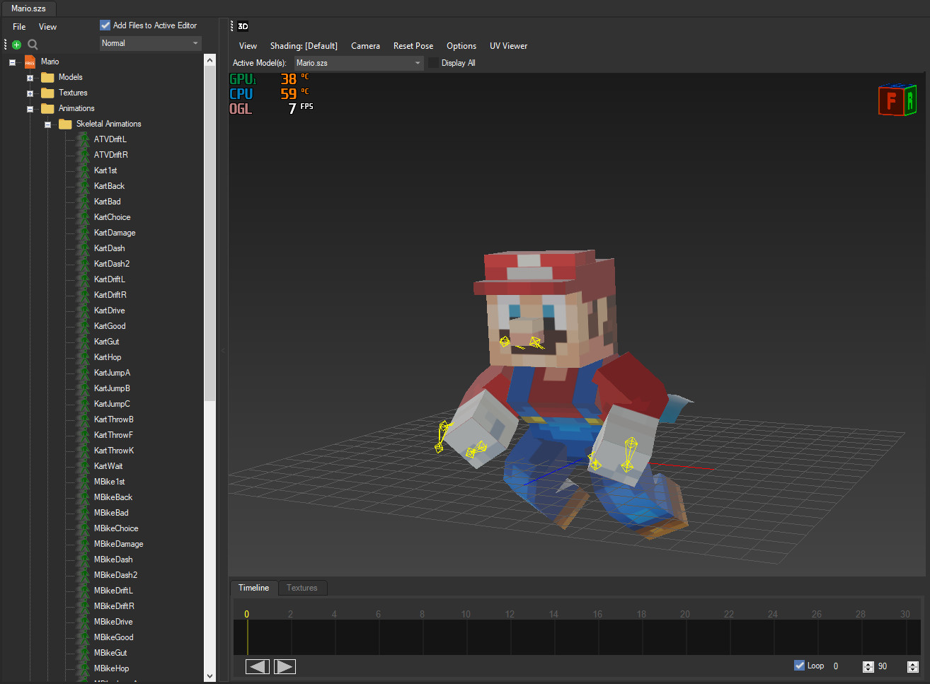 Minecraft Mario over Mario Work In Progress for Mario Kart 8 Deluxe | MK8D Works In Progress