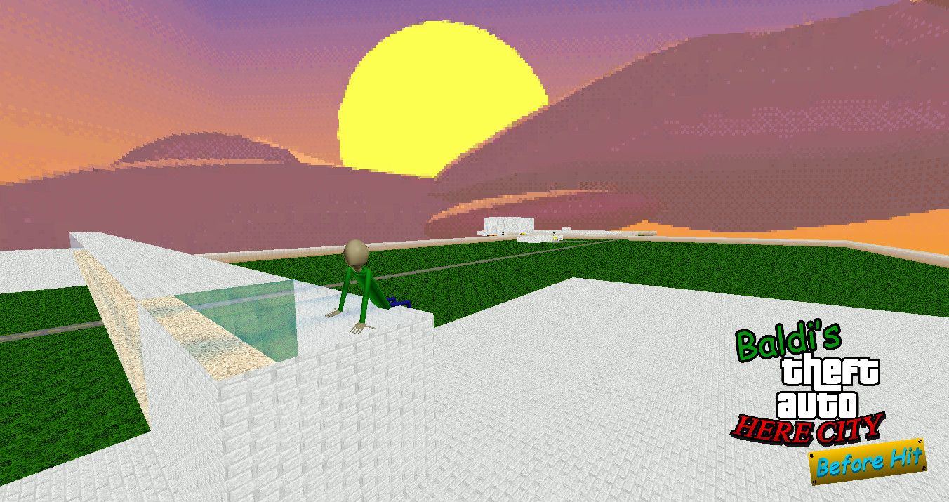 Baldi's Theft Auto Here City: Before Hit Work In Progress for Baldi's ...