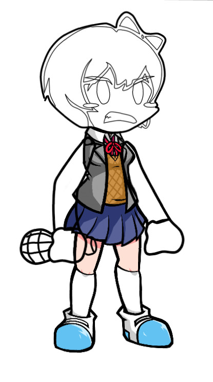 Angry Sayori Work In Progress for Friday Night Funkin' | FNF Works In ...
