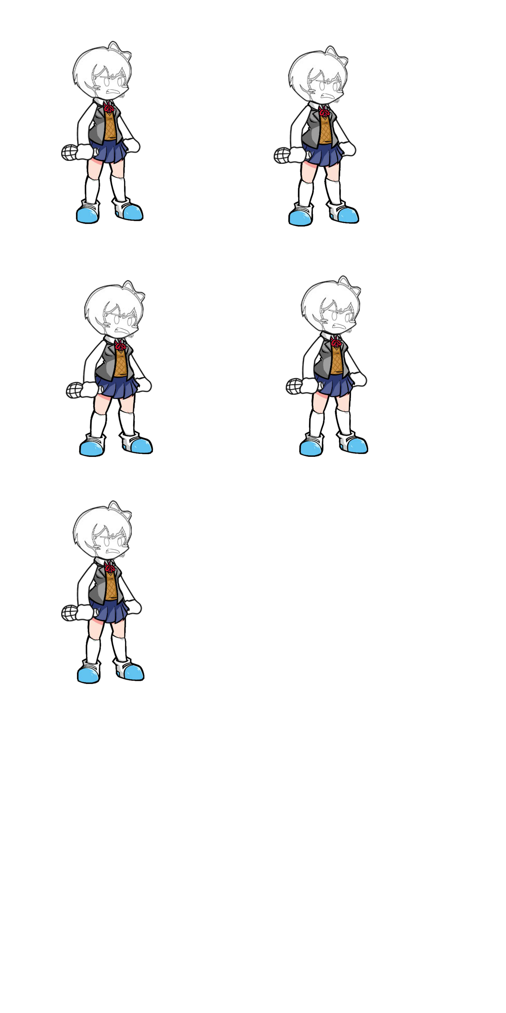 Angry Sayori Work In Progress for Friday Night Funkin' | FNF Works In ...