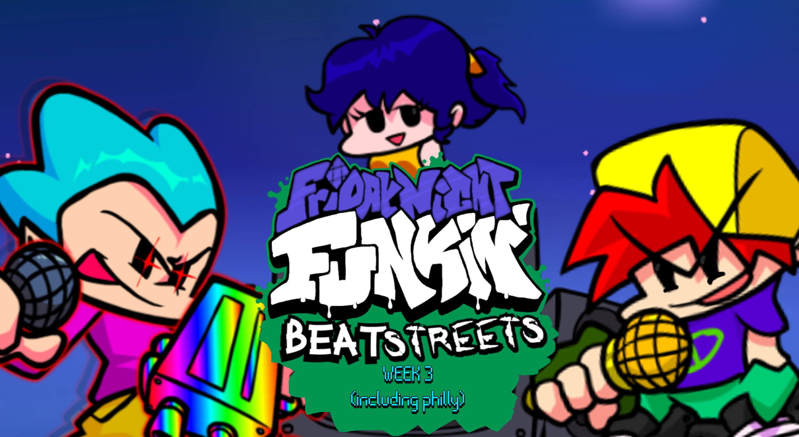 FNF beatstreets week 4 + redesign update Work In Progress for Friday ...