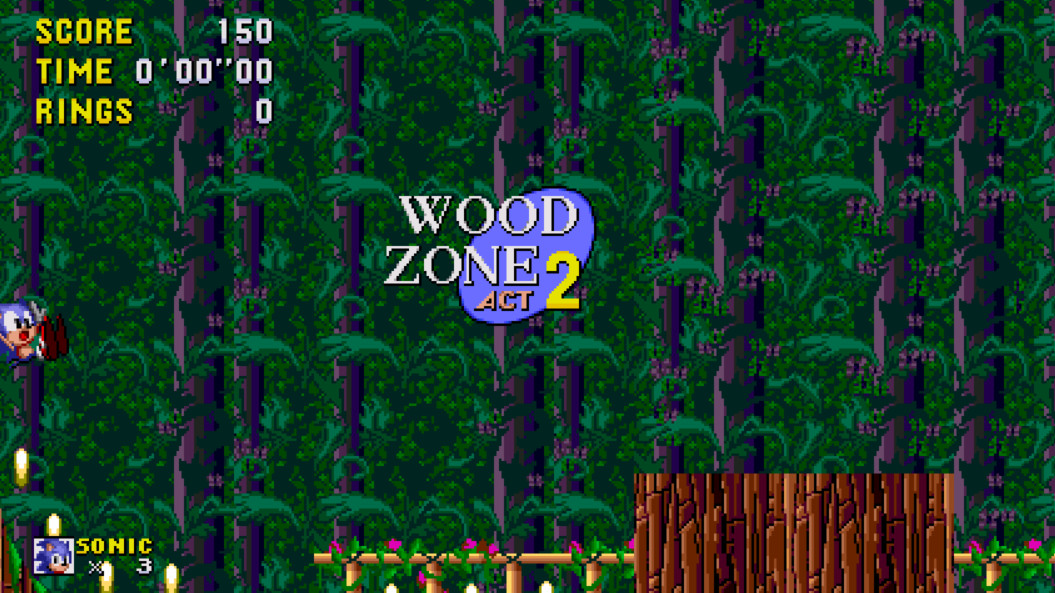 Wood Zone in Sonic 1 Forever(WIP)(OUT NOW) Work In Progress for Sonic ...