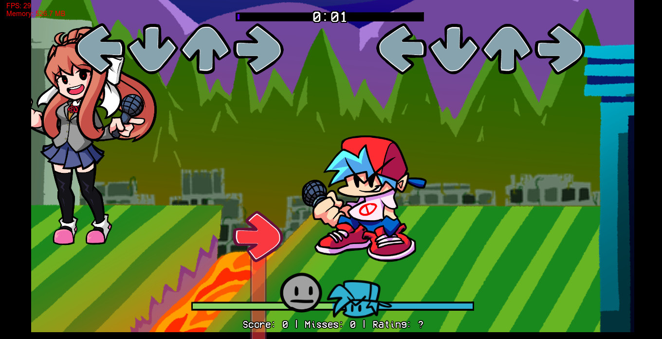 FNF Vs. Monika.EXE V3 (CANCELLED BUILD) Work In Progress for Friday ...