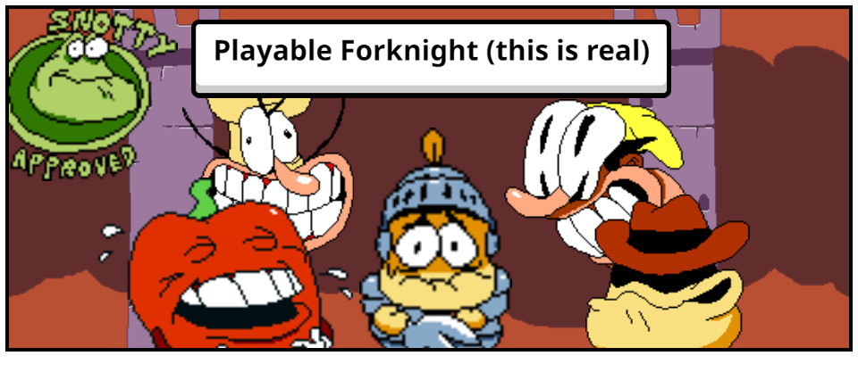 (April fools) Play as a Forknight [Pizza Tower] [Works In Progress]