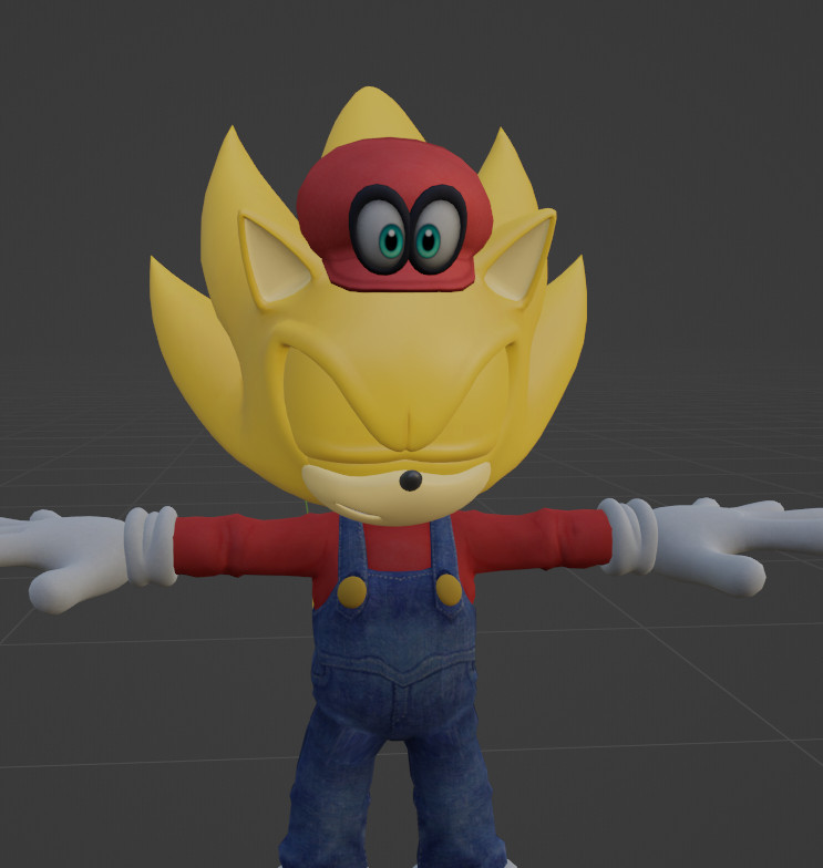 Sonic in Mario's Clothing [Sonic Frontiers] [Works In Progress]