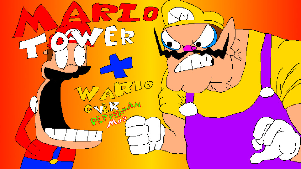Mario Tower (+ Wario over Pepperman) Work In Progress for Pizza Tower ...