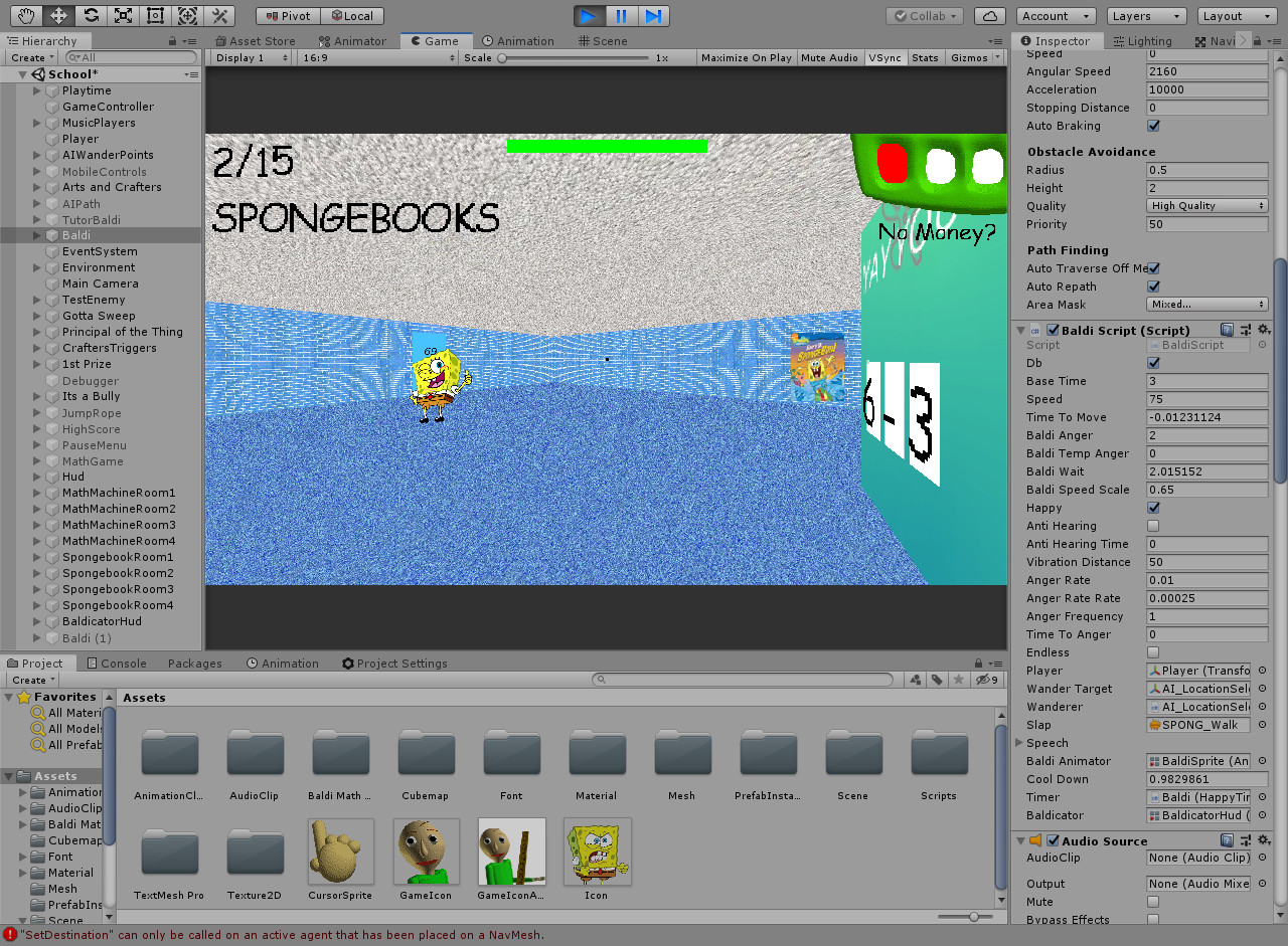 SPONGEBOB'S BASICS REMADE! [Baldi's Basics] [Works In Progress]