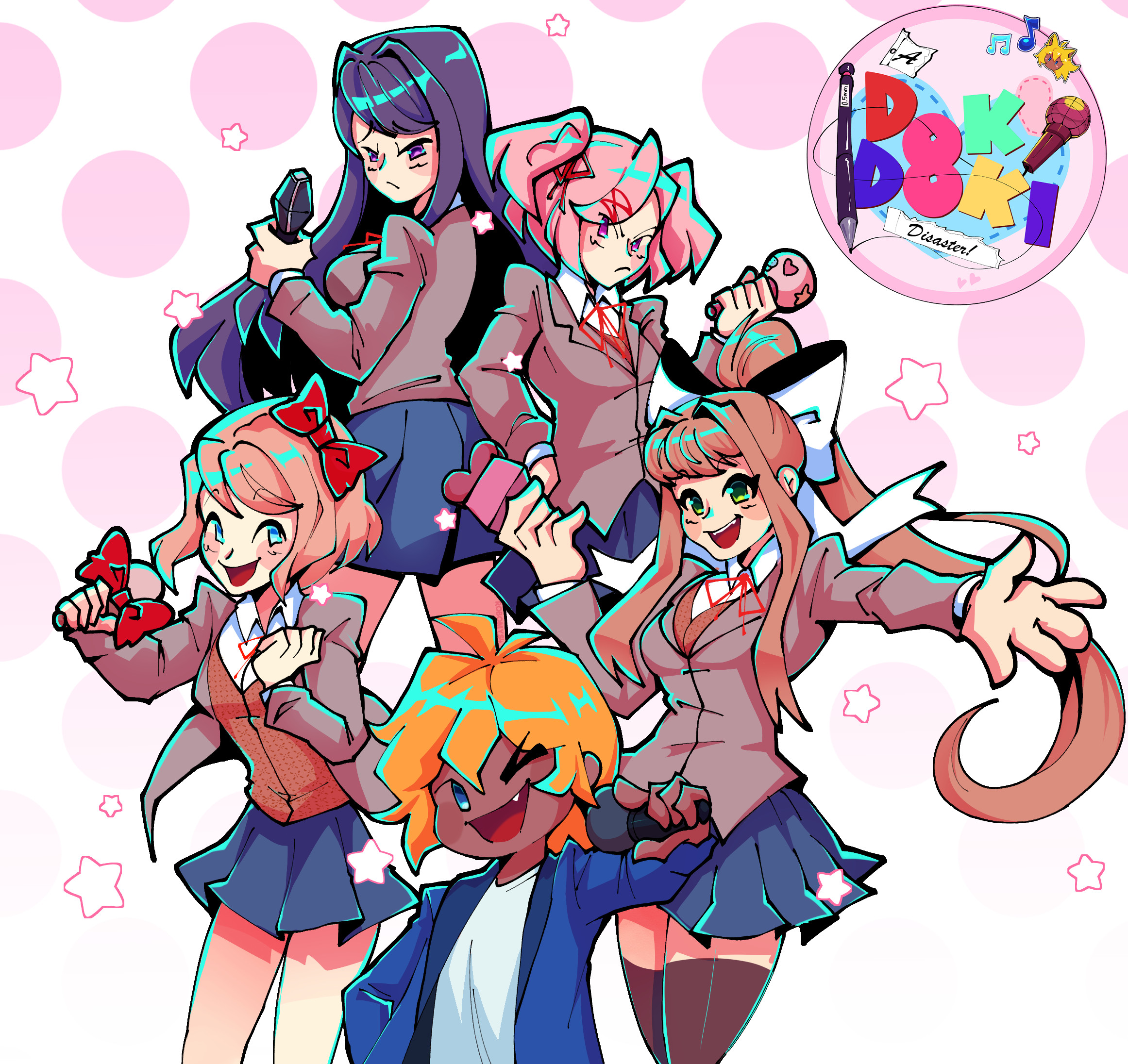 FNF: A Doki Doki Disaster! Work In Progress for Friday Night Funkin ...