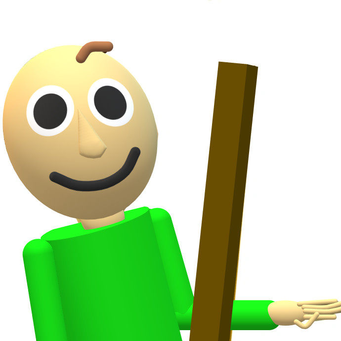 Baldi's Basics but bro was made in Paint 3D Work In Progress for Baldi ...