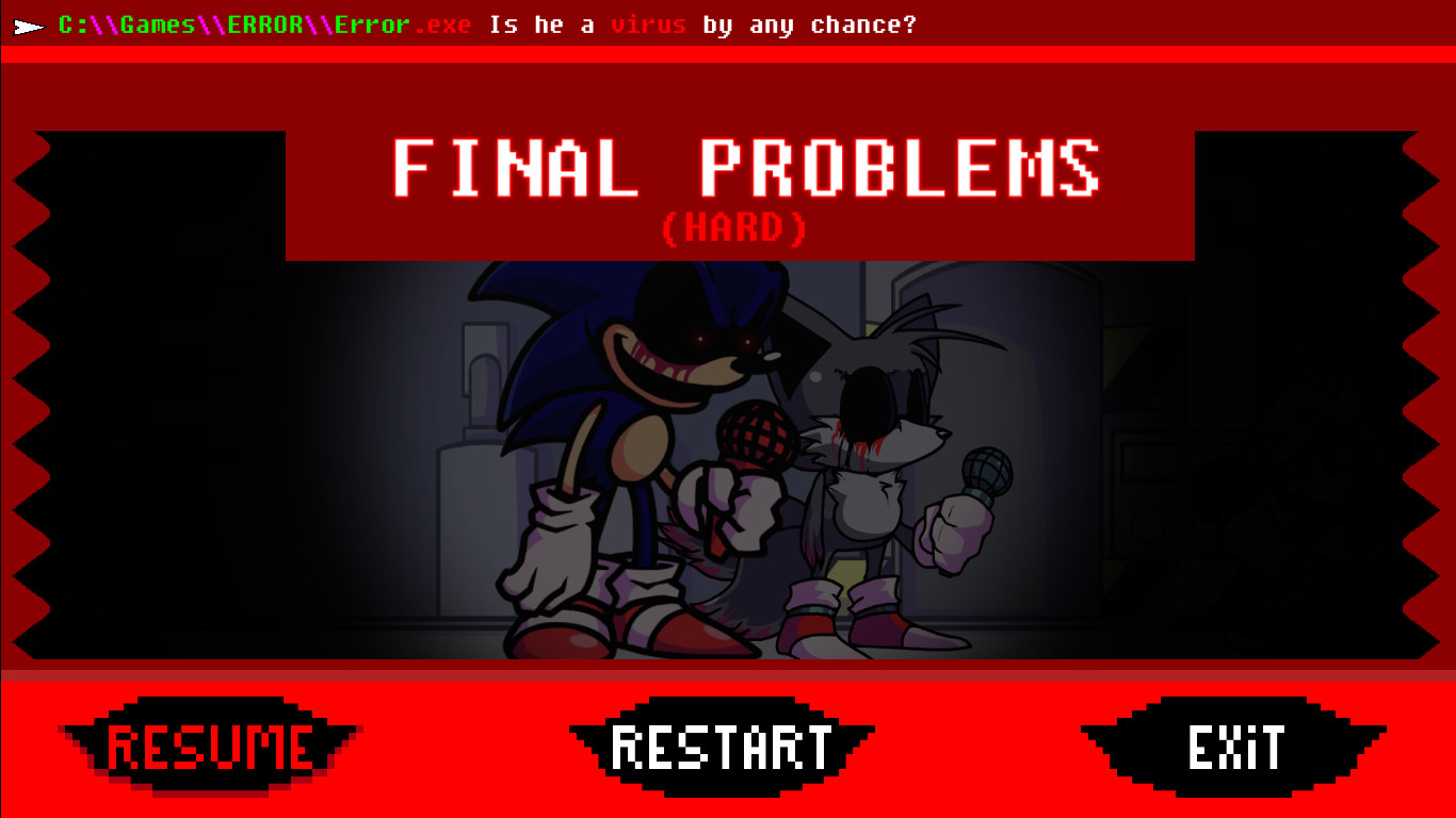 Tails.Exe Redux Work In Progress for Friday Night Funkin' | FNF Works ...