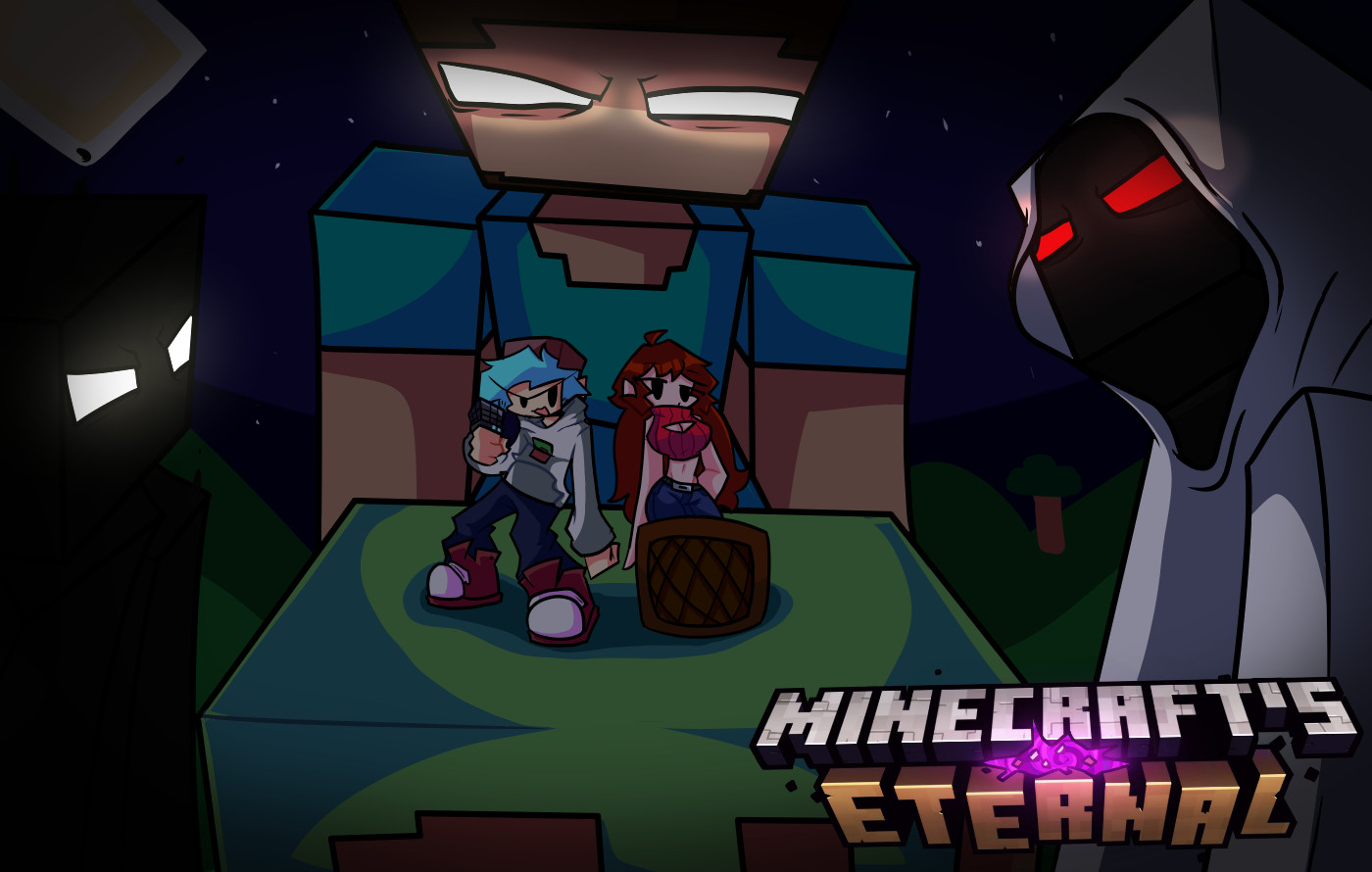[SENSITIVE CONTENT] FNF:minecraft's eternal [Friday Night Funkin'] [Works In Progress]