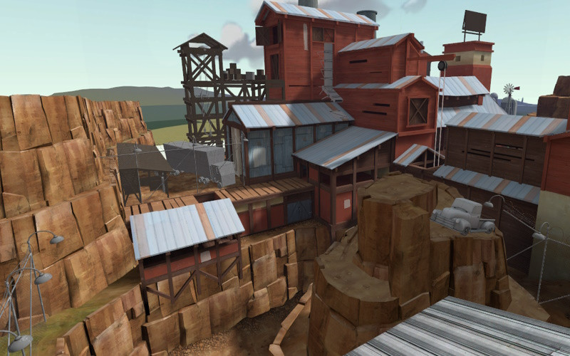 ctf_badlands_2006 (WiP) Work In Progress for Team Fortress 2 | TF2 ...
