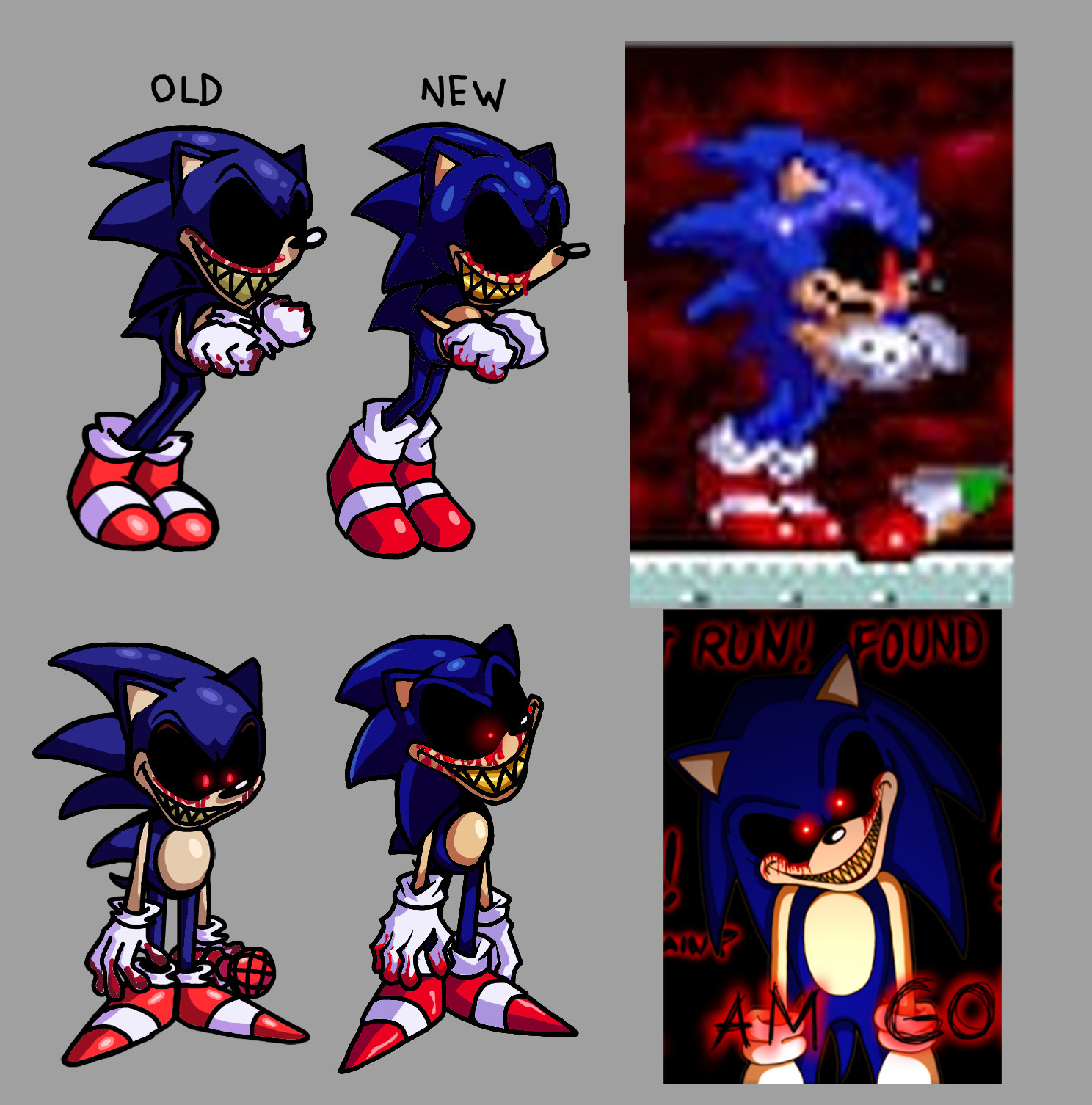 Sonic.exe Reimagined Work In Progress for Friday Night Funkin' | FNF ...