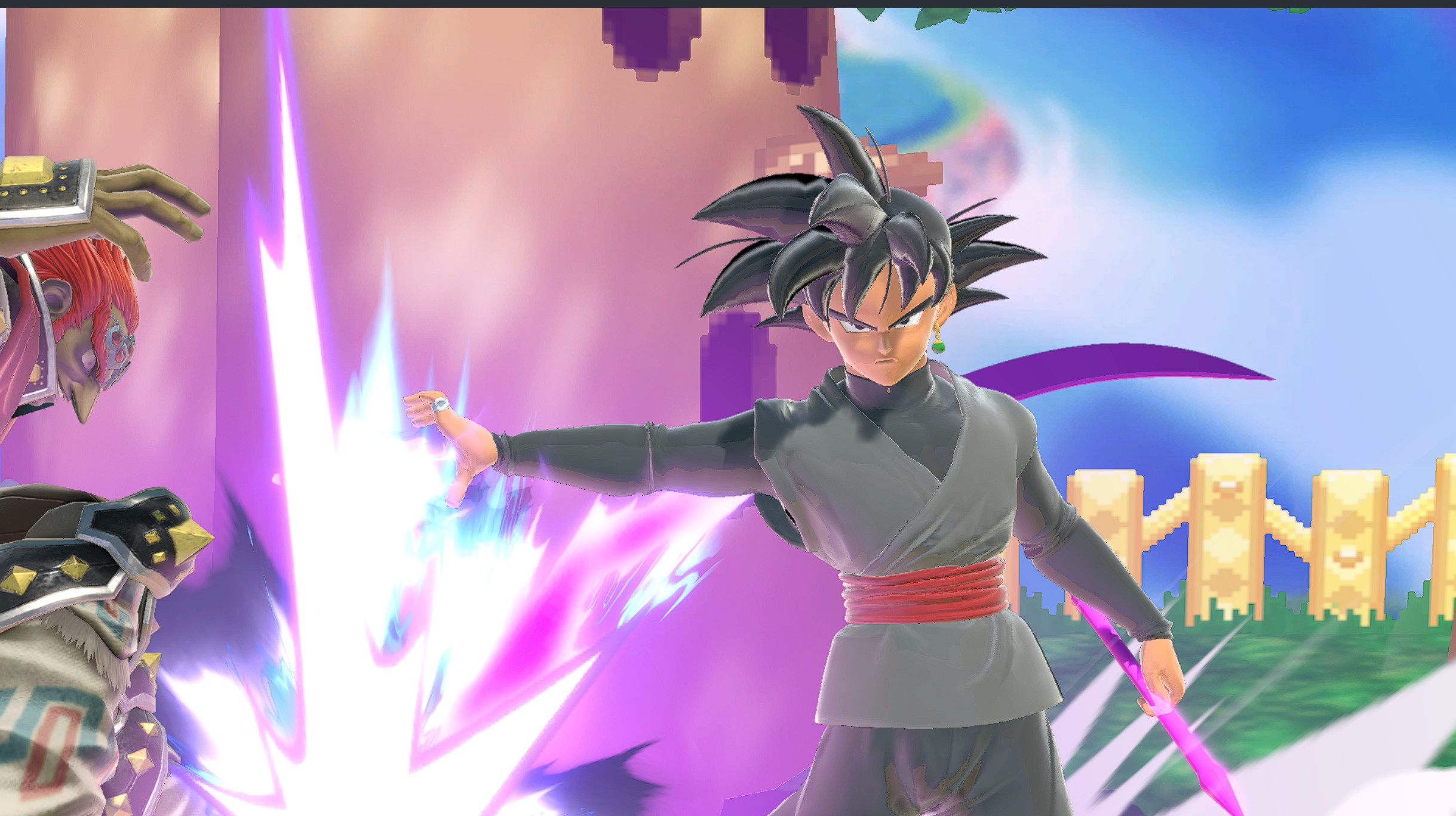Goku Black over Sephiroth Work In Progress for Super Smash Bros ...