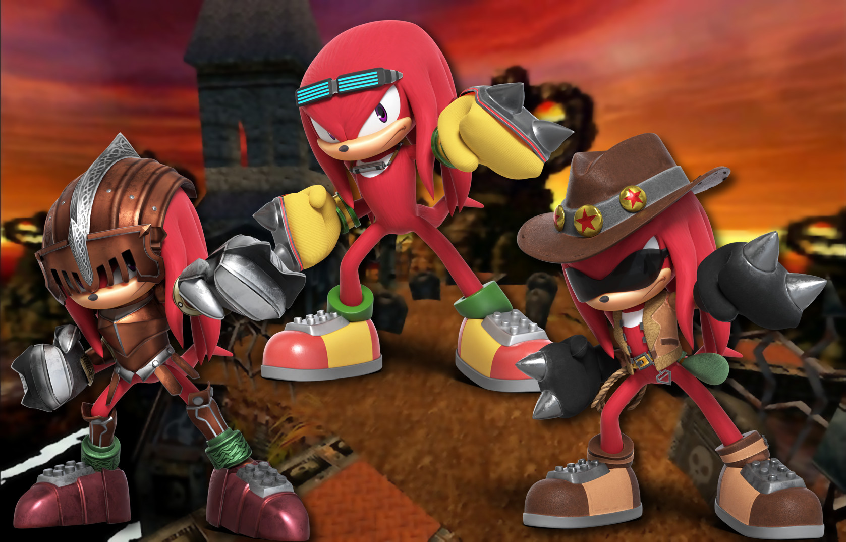 Knuckles the Echidna Moveset Work In Progress for Super Smash Bros ...