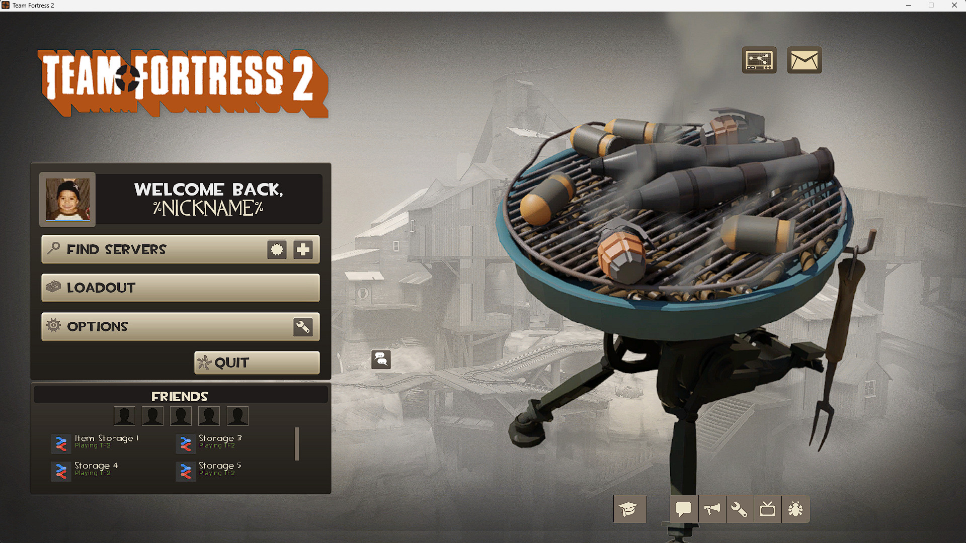 TF2C Main Menu Work In Progress for Team Fortress 2 | TF2 Works In Progress
