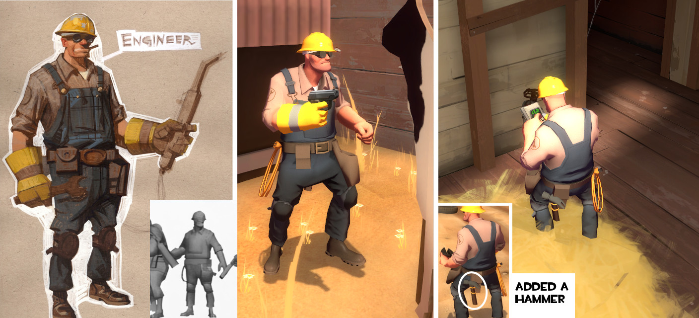 Concept art Characters Work In Progress for Pre-Fortress 2 | PF2 Works ...