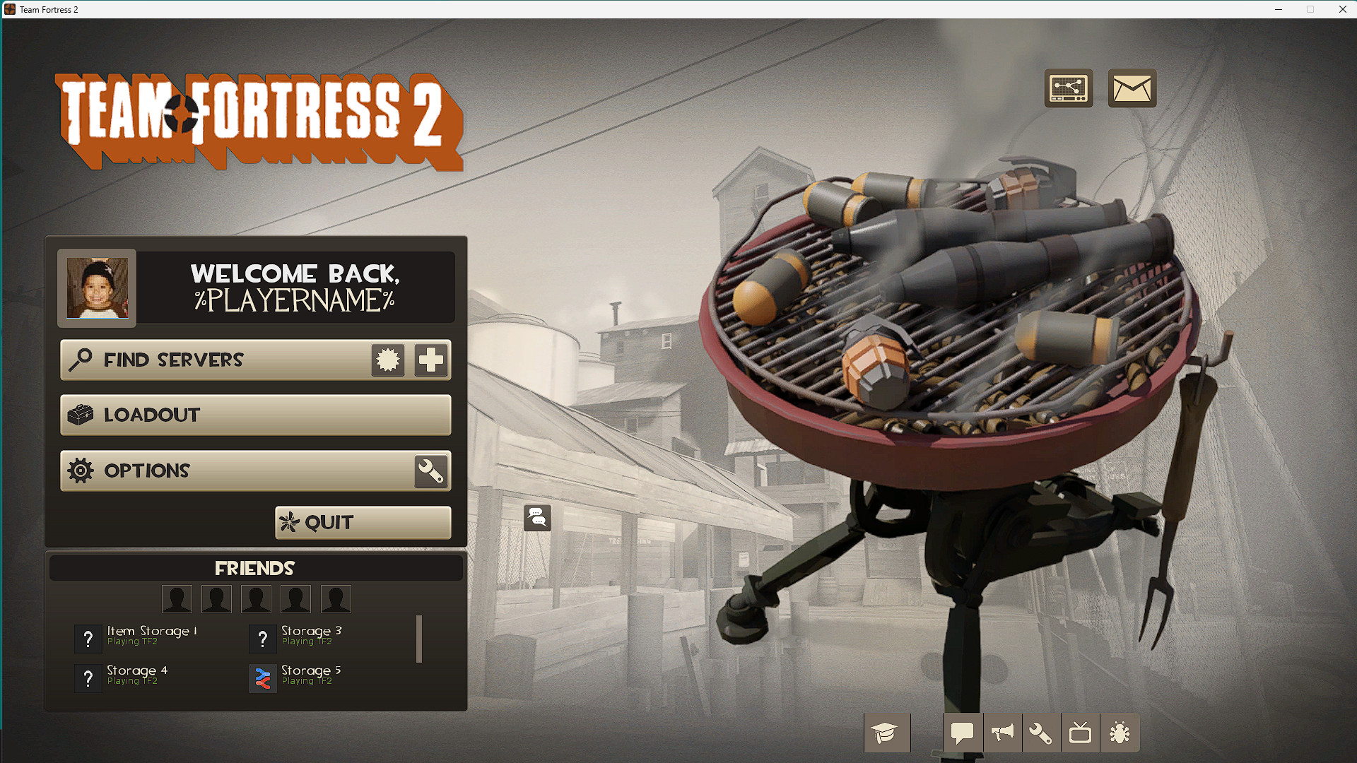 TF2C Main Menu Work In Progress for Team Fortress 2 | TF2 Works In Progress