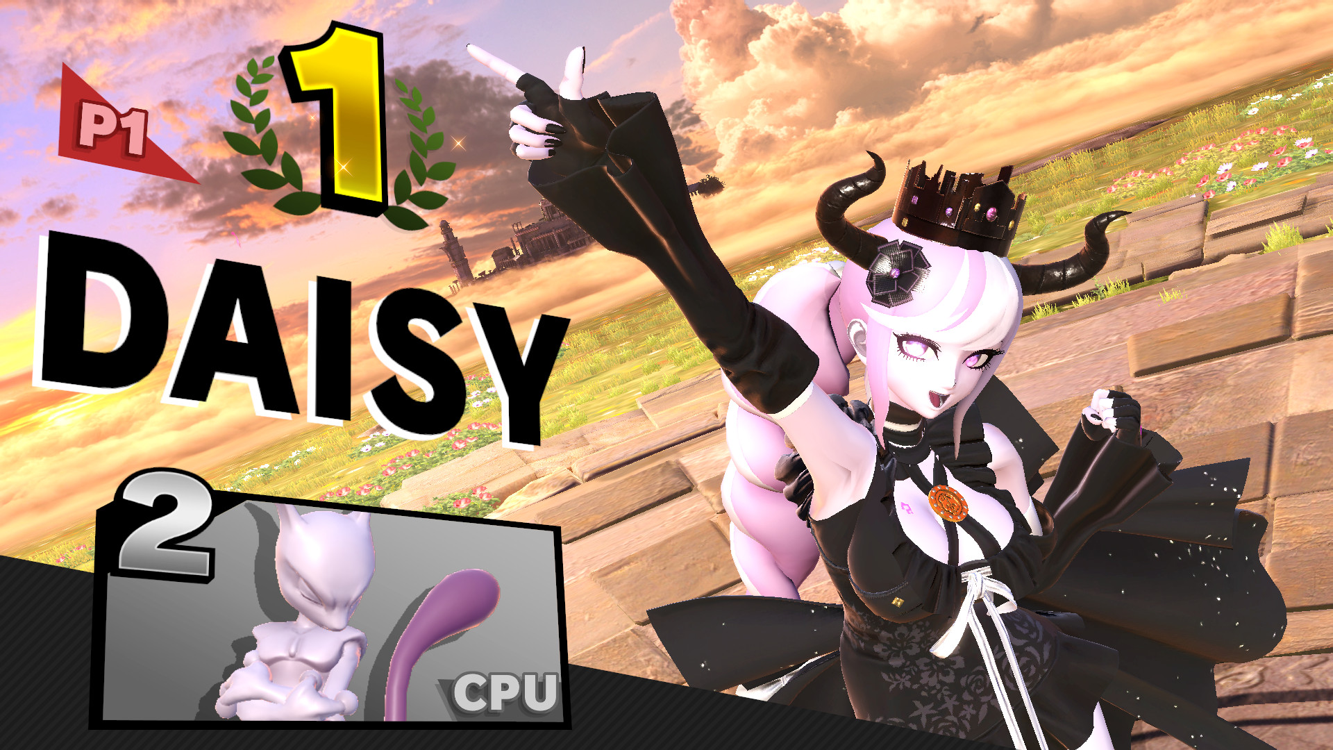 Shinigami over Daisy Work In Progress for Super Smash Bros. Ultimate ...