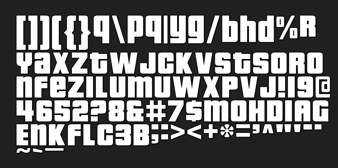GD Ultimate Font Pack Work In Progress for Geometry Dash | GD Works In ...