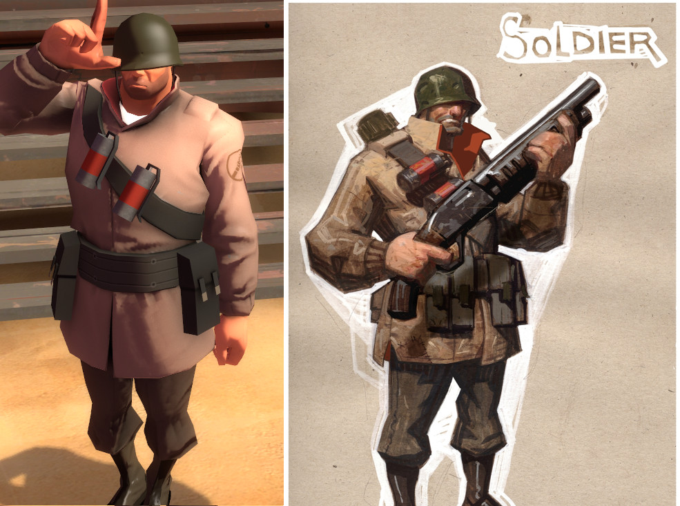 Concept art Characters Work In Progress for Pre-Fortress 2 | PF2 Works ...