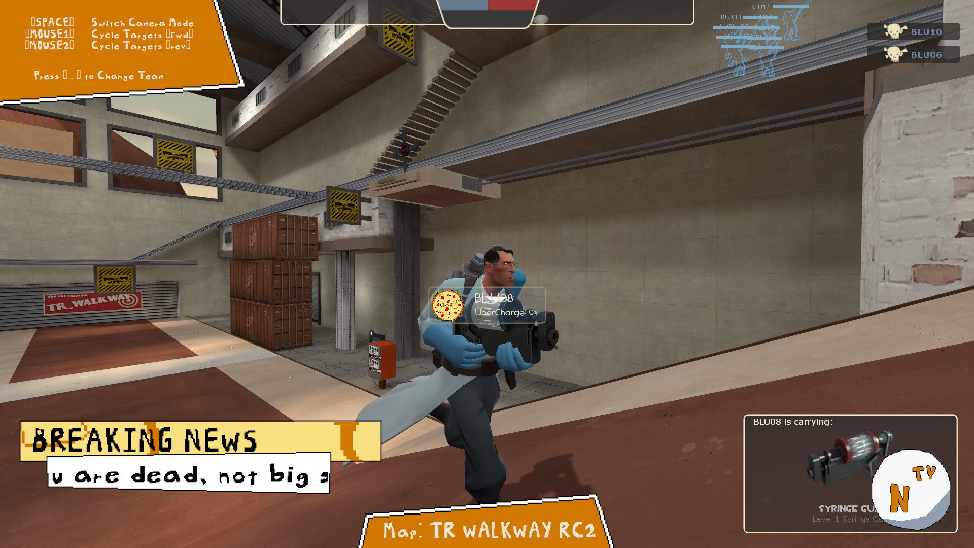 Pizza Mann HUD Work In Progress for Team Fortress 2 | TF2 Works In Progress
