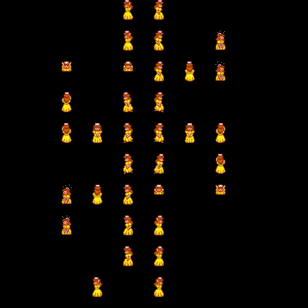 Mario 8 Bit Sprite Sheet 8 Bit Character Super Mario Wiki, The Mario