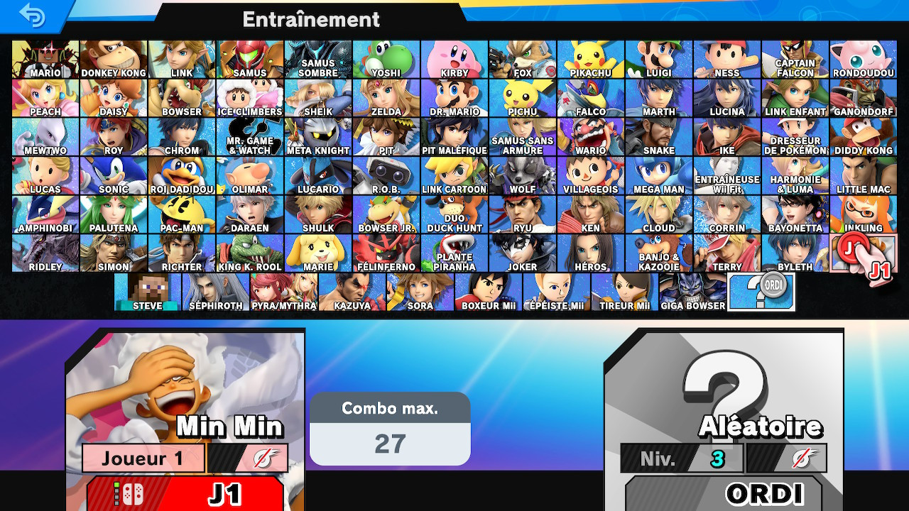 Luffy Gear 5 Moveset over Min Min Work In Progress for Super Smash Bros ...