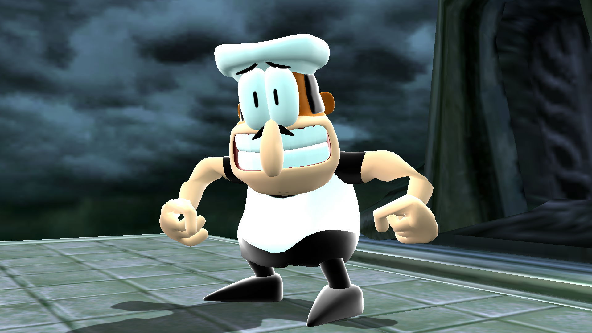 Peppino Spaghetti over Wario WIP Work In Progress for Super Smash Bros ...