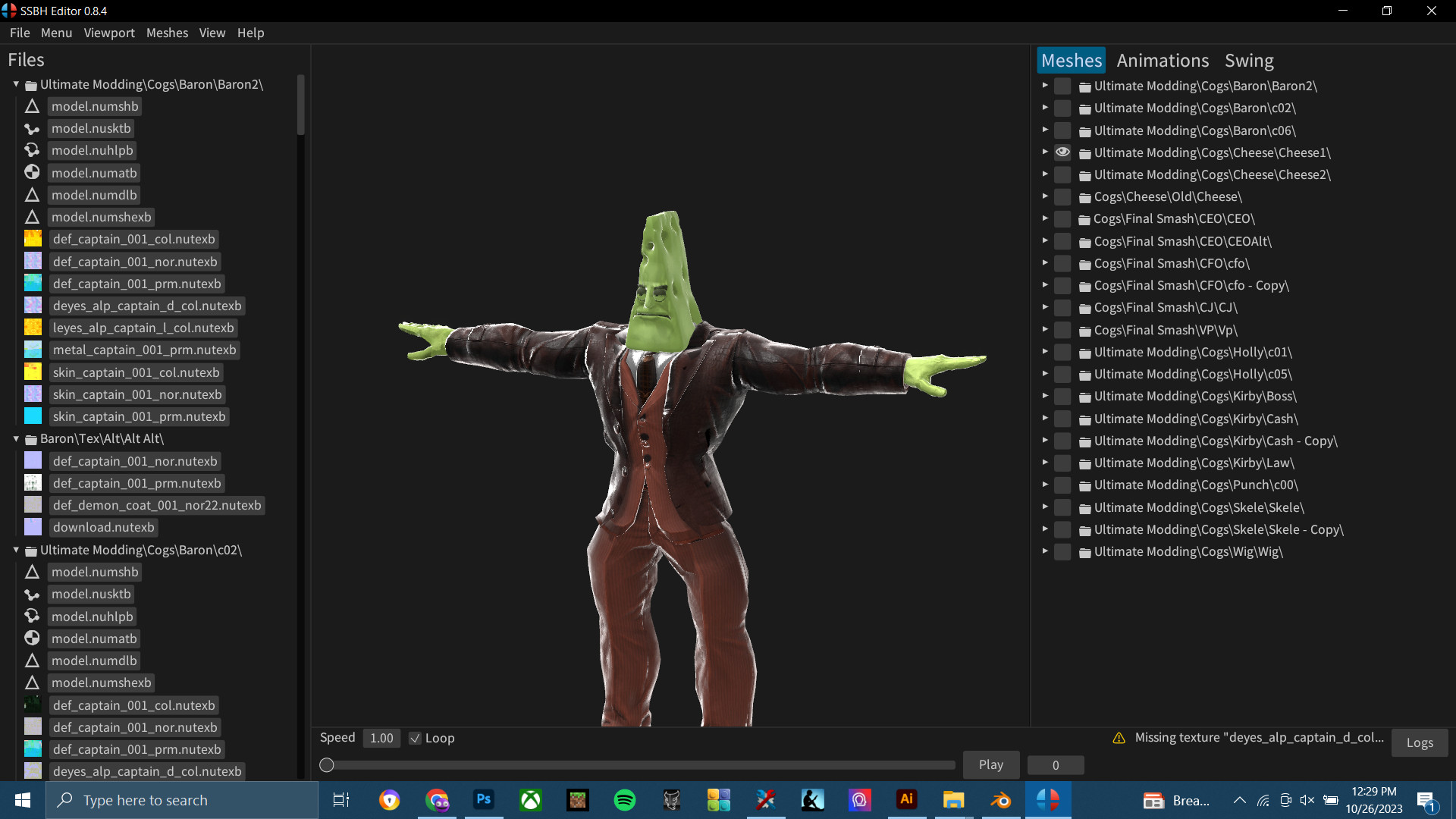 Toontown Cogs Over Captain Falcon Work In Progress for Super Smash Bros ...