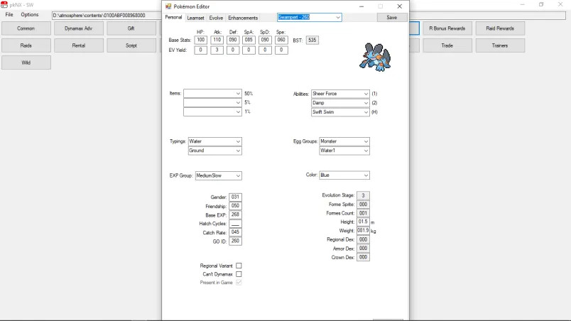 Pokémon Gleaming Sword (Rom Hack) Work In Progress for Pokemon Sword ...