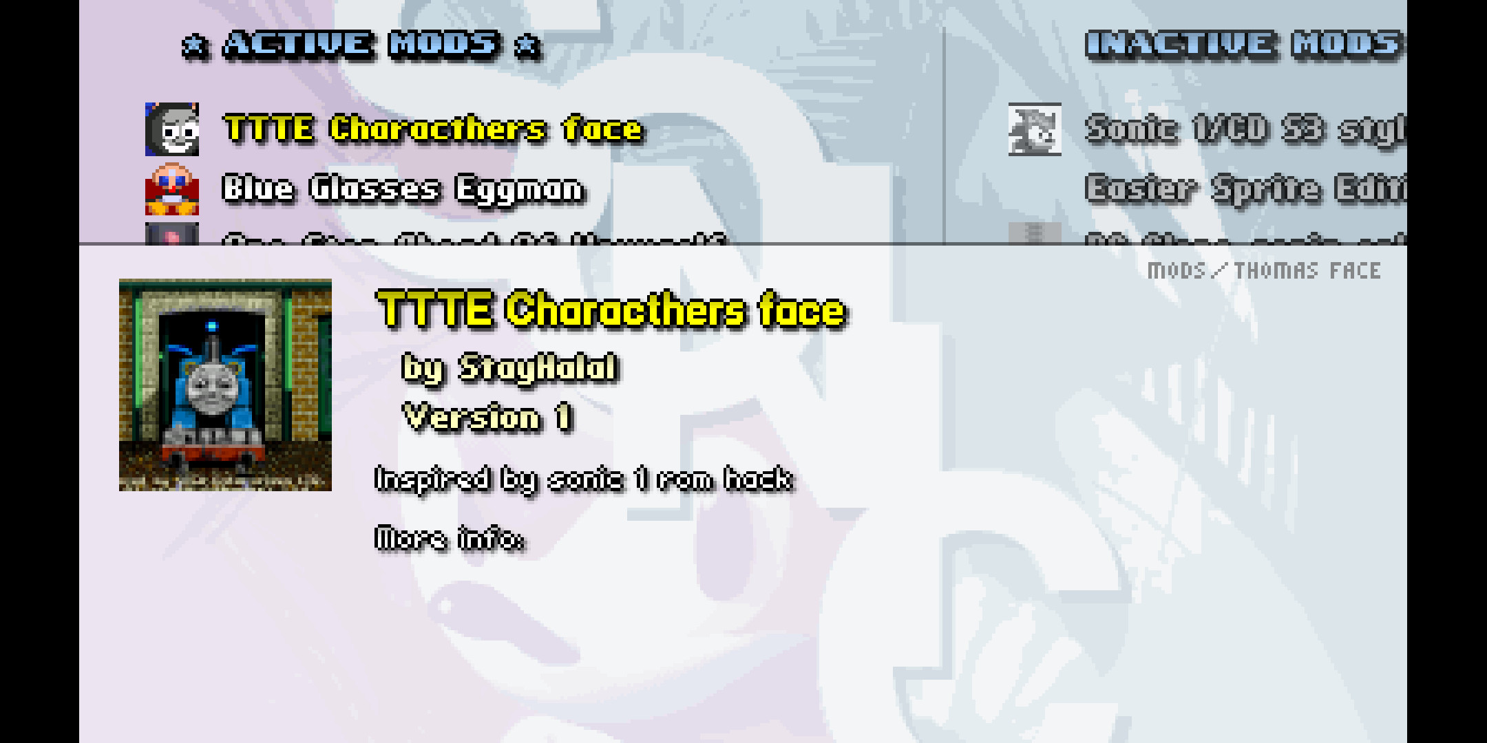 Cursed's Sonic T.H skin collection [Replacement] Work In Progress for ...