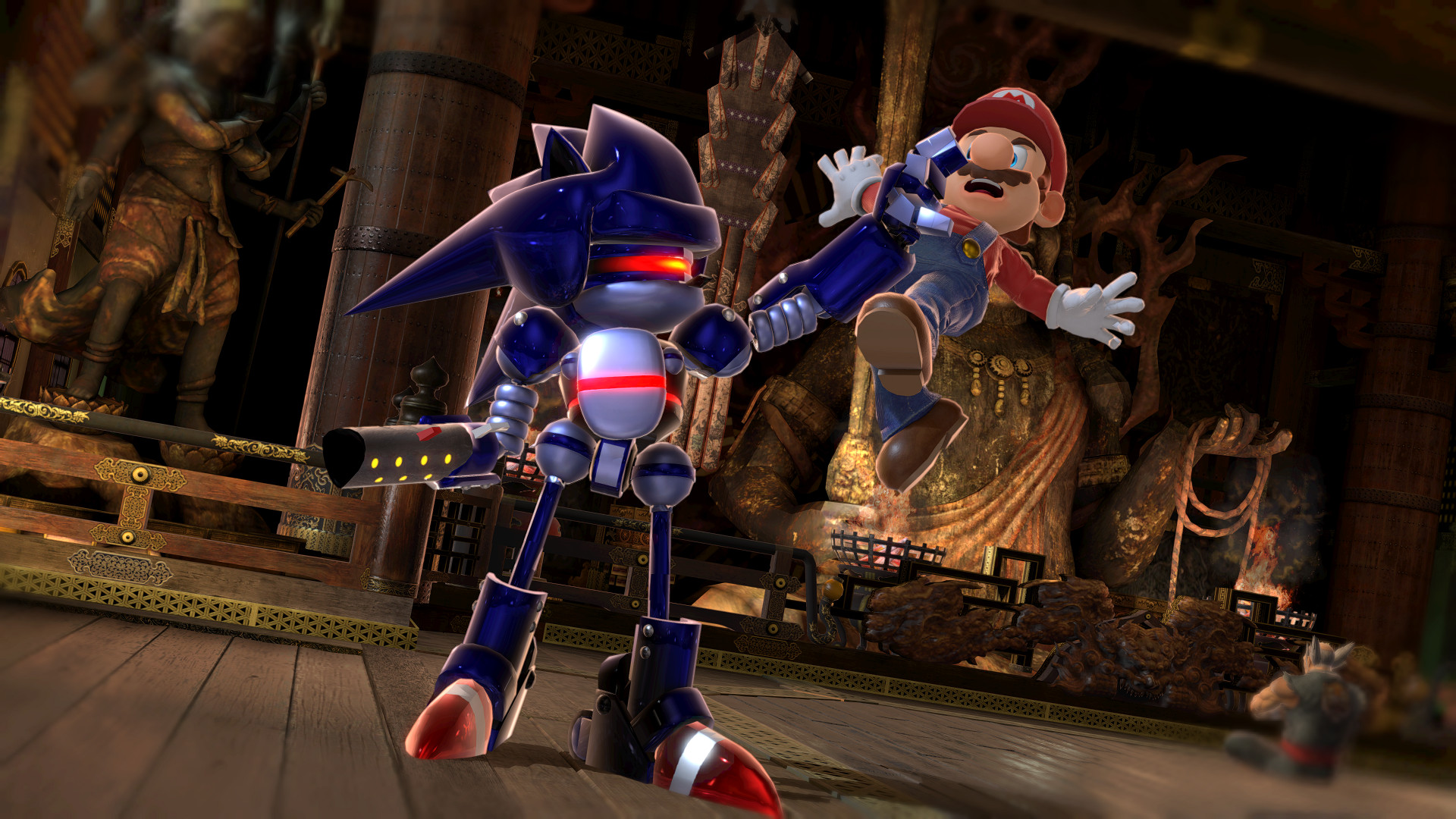 SMBZ Mecha Sonic Moveset Work In Progress for Super Smash Bros ...